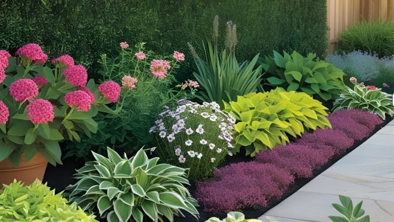 Que planter devant une haie ? 8 jolies plantes résistantes - Aménager ...